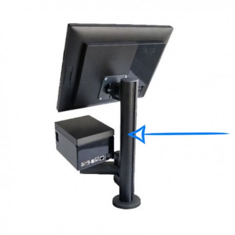 Mat de fixation Aures 400 mm + support coulissant de 70 mm Vesa 75