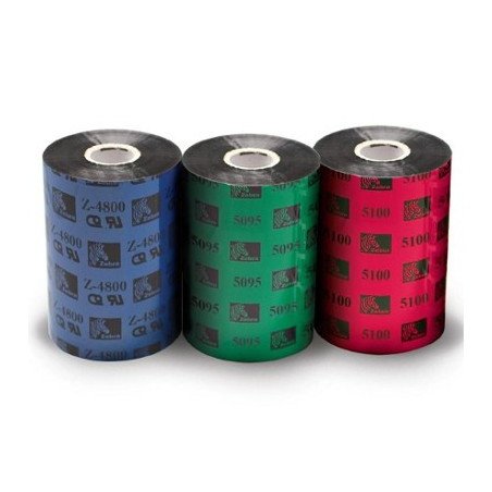 Ruban Zebra 5095 Résine - 60 mm x 450 mètres - Lot de 6