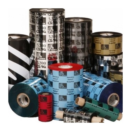 Ruban Zebra 3200 Cire/Résine - 83 mm x 300 mètres - pour ZT220