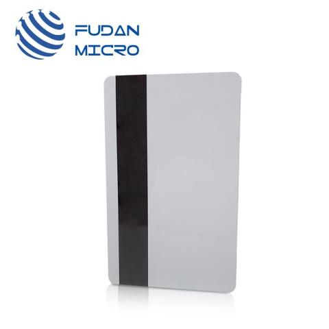 Badges RFID Blanches FM11HIRF08 FUDAN 1K 13.56 MHz + piste magnétique