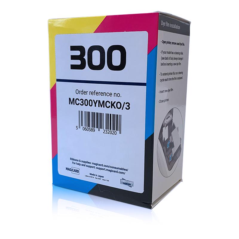 Ruban d'impression couleur YMCKO | Imprimante cartes Magicard 300, E+