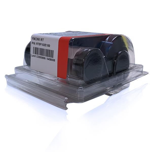 Ruban couleur YMCK-K pour Evolis Agilia - 600 faces